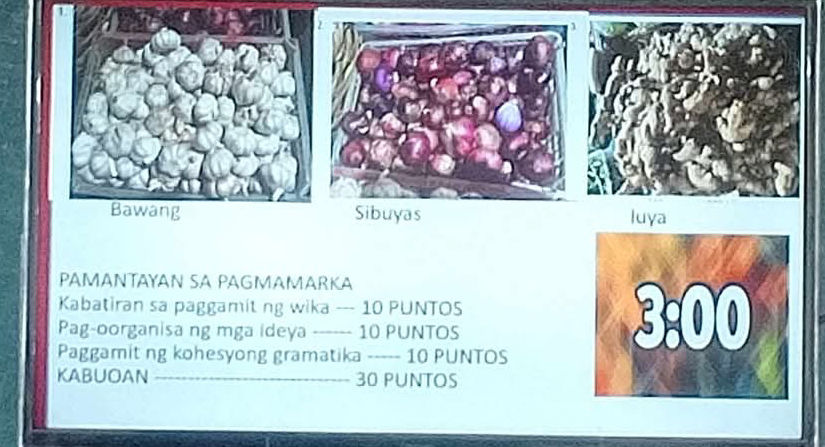 Bawang Sibuyas luya PAMANTAYAN SA PAGMAMARKA | StudyX