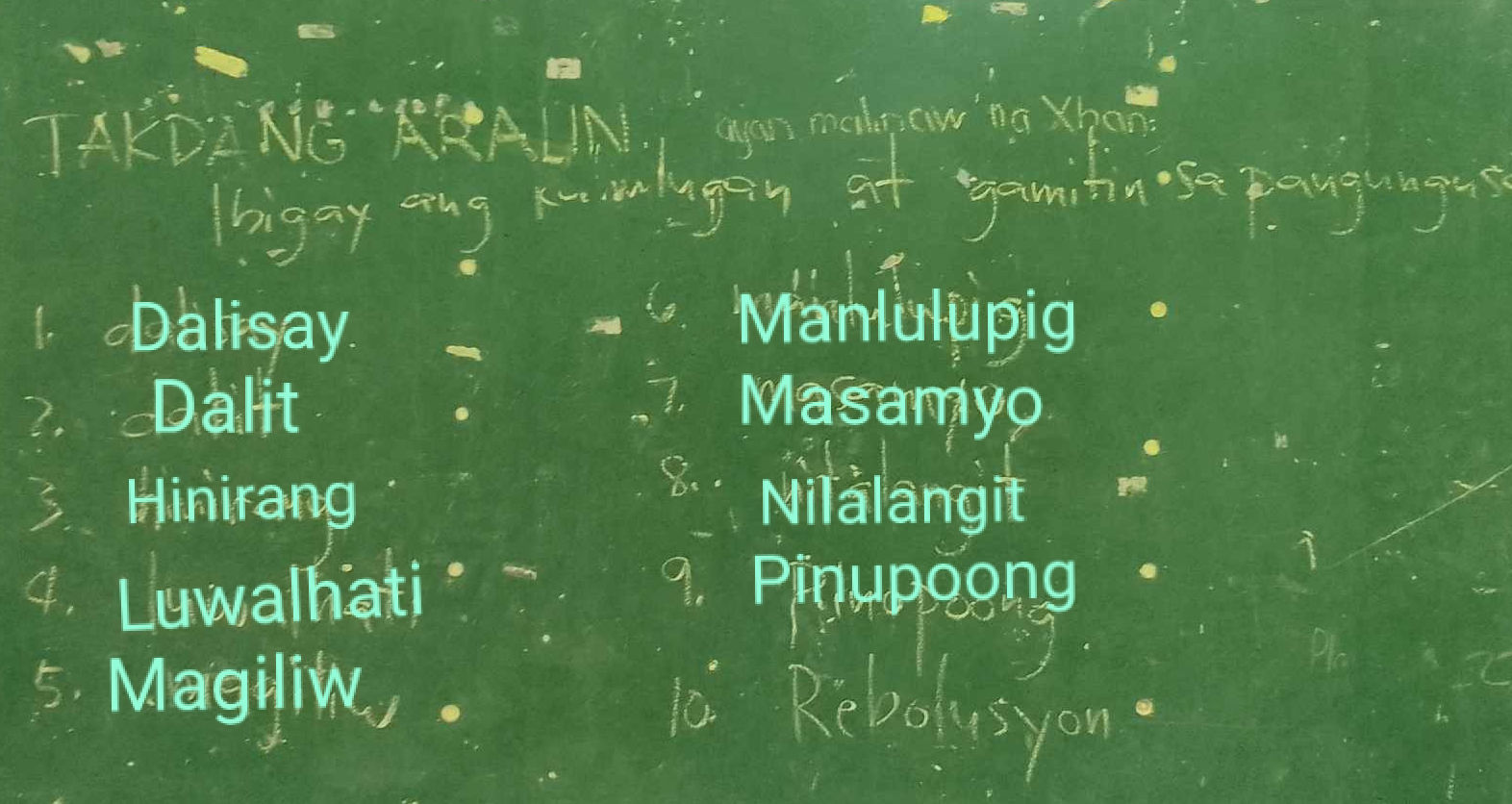 TAKDANG ARALIN ajan malinaw na Xhan Ibigay | StudyX