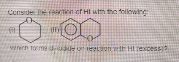 Consider the reaction of HI with the | StudyX