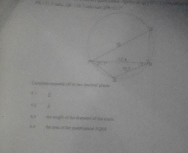 Consider quadrilateral PQRS in the diagram | StudyX