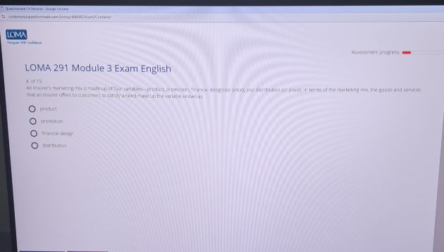 LOMA 291 Module 3 Exam English 4 of 15 An | StudyX