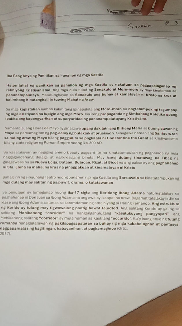 Iba Pang Anyo ng Panitikan sa Panahon ng mga | StudyX