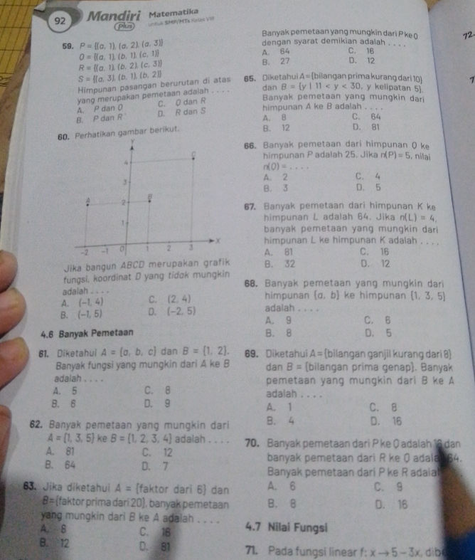 60 Perhatikan gambar berikut Jika bangun | StudyX