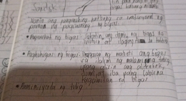Sandok Dami ng pangunahing pakbang sa | StudyX