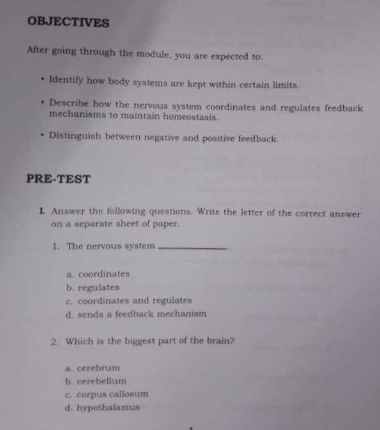 OBJECTIVES After going through the module | StudyX