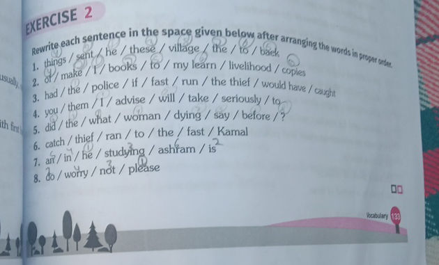 EXERCISE 2 Rewrite each sentence in the | StudyX