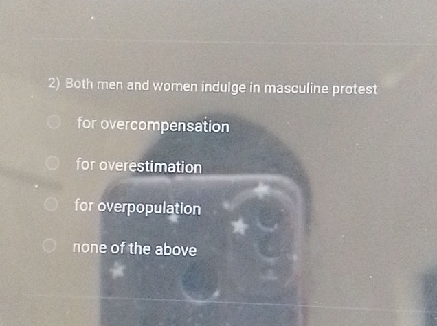 2) Both men and women indulge in masculine | StudyX