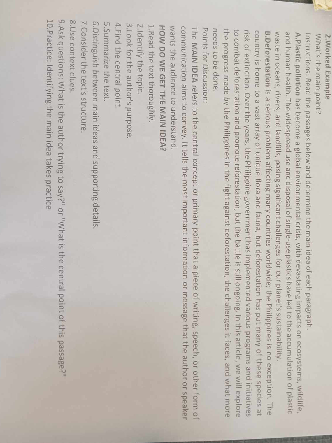 2Worked Example Whats the main point | StudyX