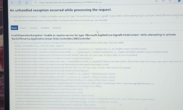 An unhandled exception occurred while | StudyX