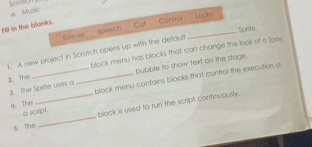 Fill in the blanks 1 A new project in | StudyX