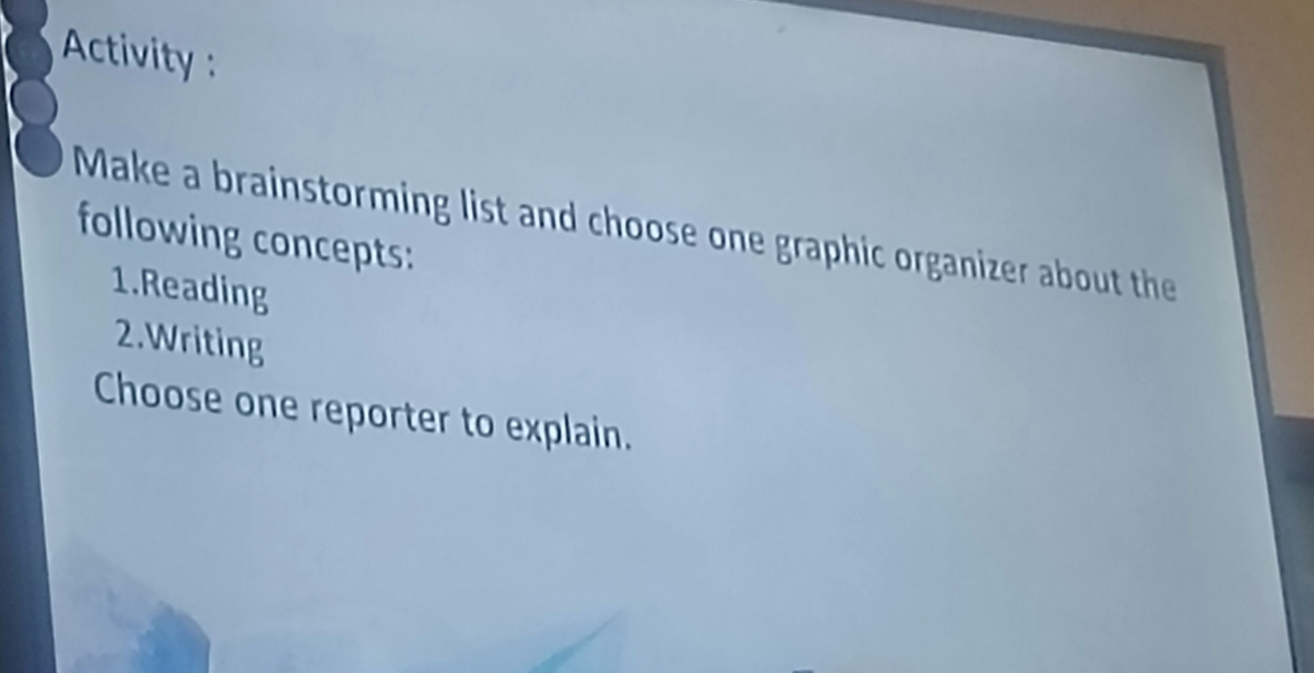 Activity Make a brainstorming list and | StudyX