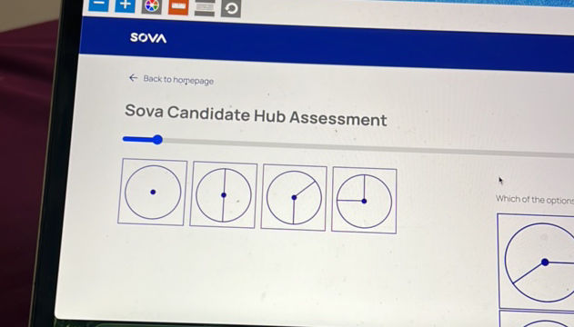 Sova Candidate Hub Assessment Which of the | StudyX