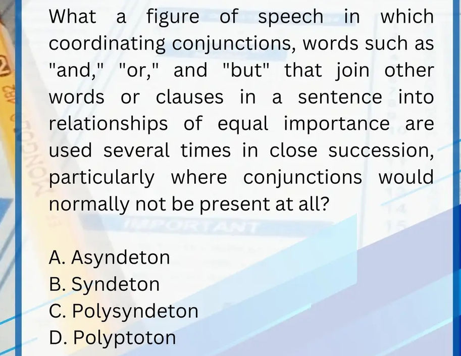 What a figure of speech in which | StudyX