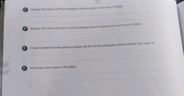 2 Display the names of the employees whose | StudyX