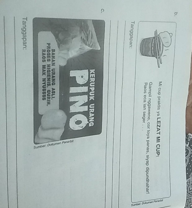 C Tanggapan KERUPUK URANG PINO BAHAN URANG | StudyX