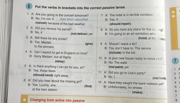 6 Put the verbs in brackets into the correct | StudyX