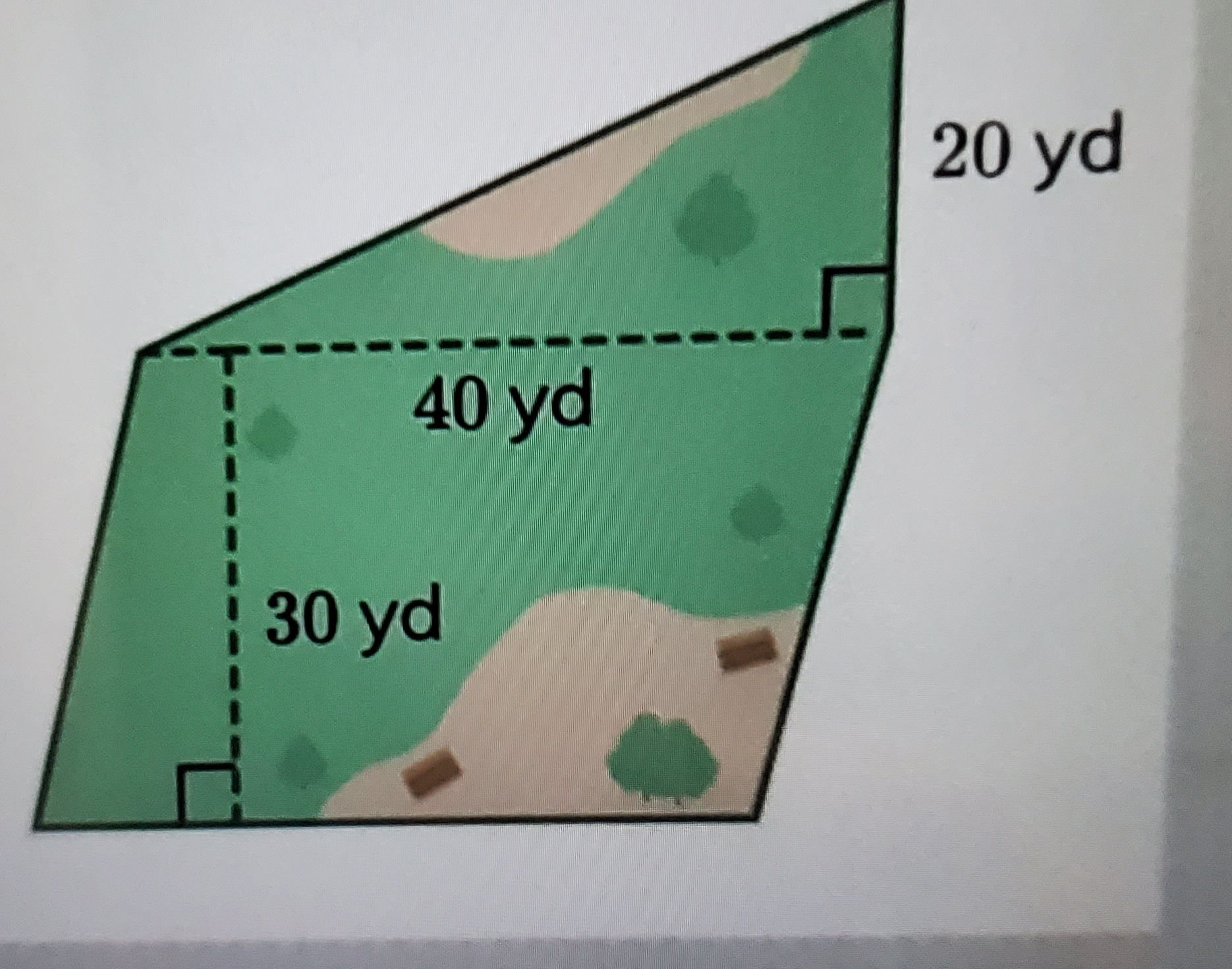 Find the area of the trapezoid shown below | StudyX