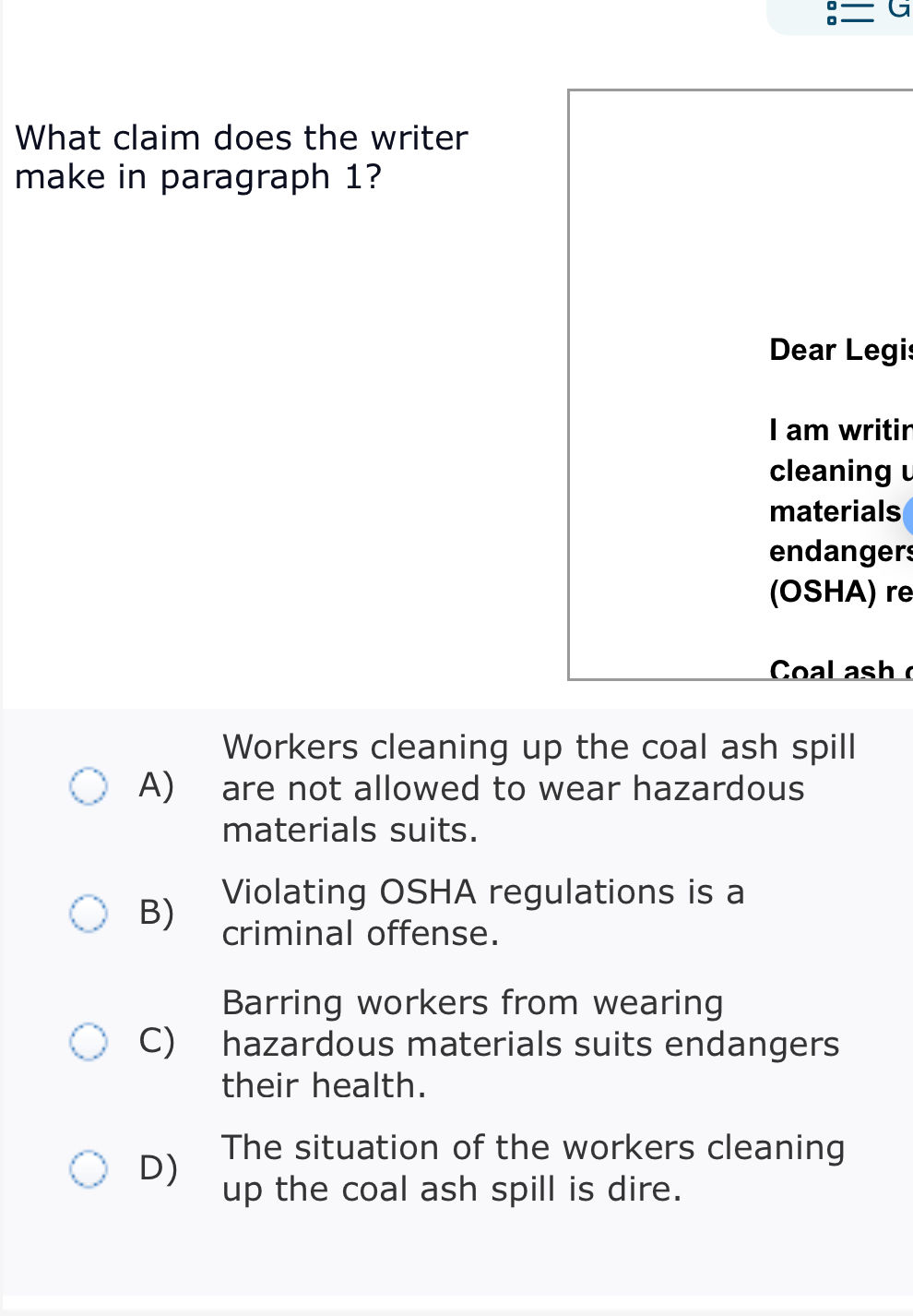 What claim does the writer make in paragraph | StudyX