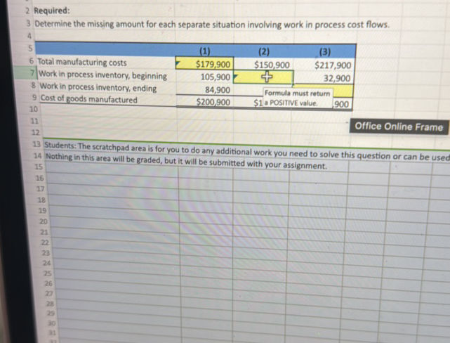 Determine the missing amount for each | StudyX