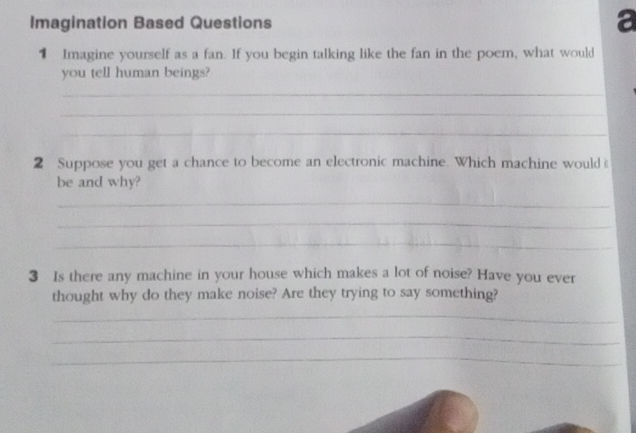 Imagination Based Questions 1 Imagine | StudyX