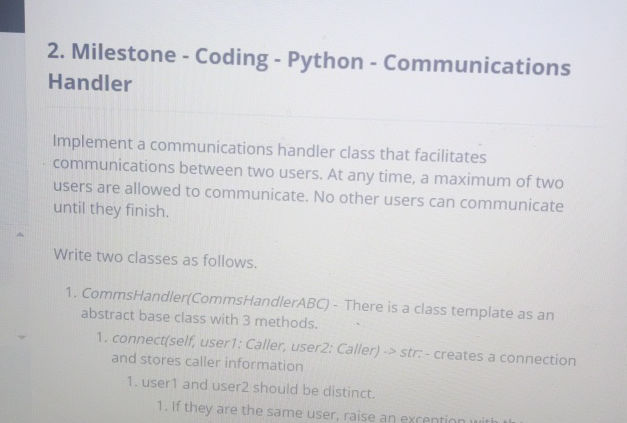 2 Milestone - Coding - Python