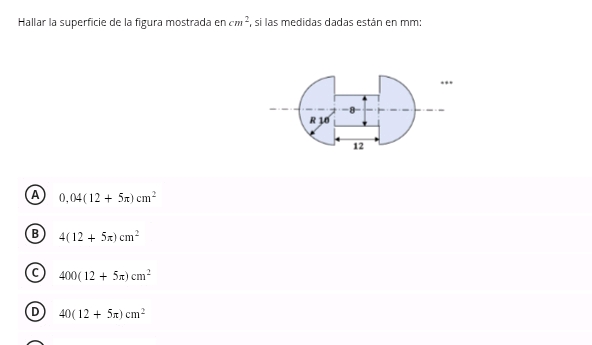 Hallar la superficie de la figura mostrada | StudyX