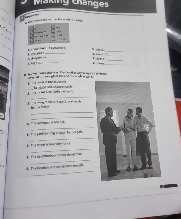 A Write the opposites Use the words in the | StudyX