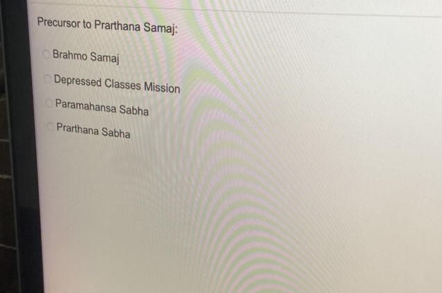 Precursor to Prarthana Samaj Brahmo Samaj | StudyX