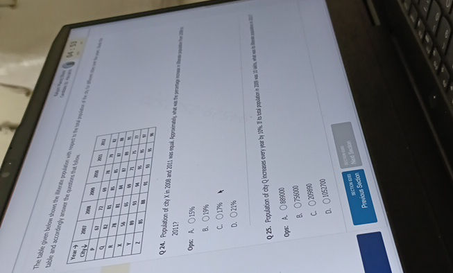 The table given below shows the literate | StudyX
