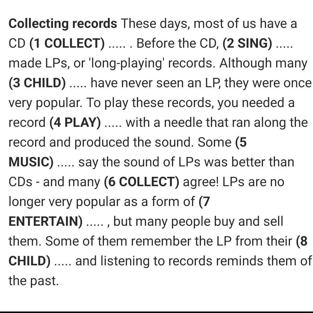 Collecting records These days most of us | StudyX