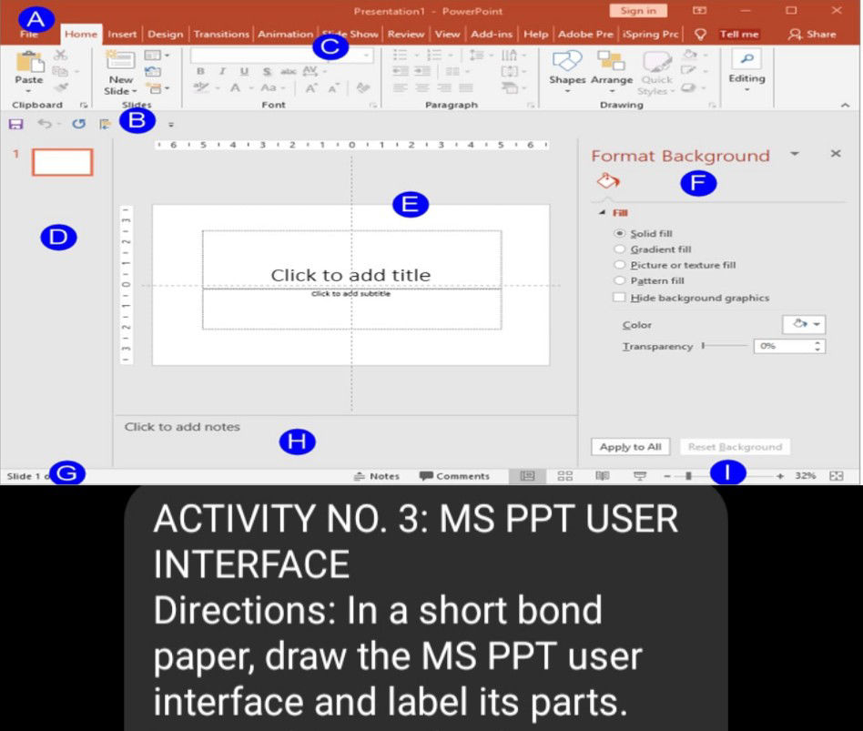 ACTIVITY NO 3 MS PPT USER INTERFACE