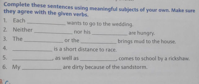 Complete these sentences using meaningful | StudyX