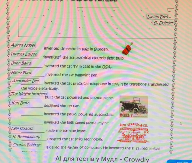 Alfred Nobel invented dynamite in 1862 in | StudyX