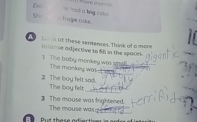 A Look at these sentences Think of a more | StudyX