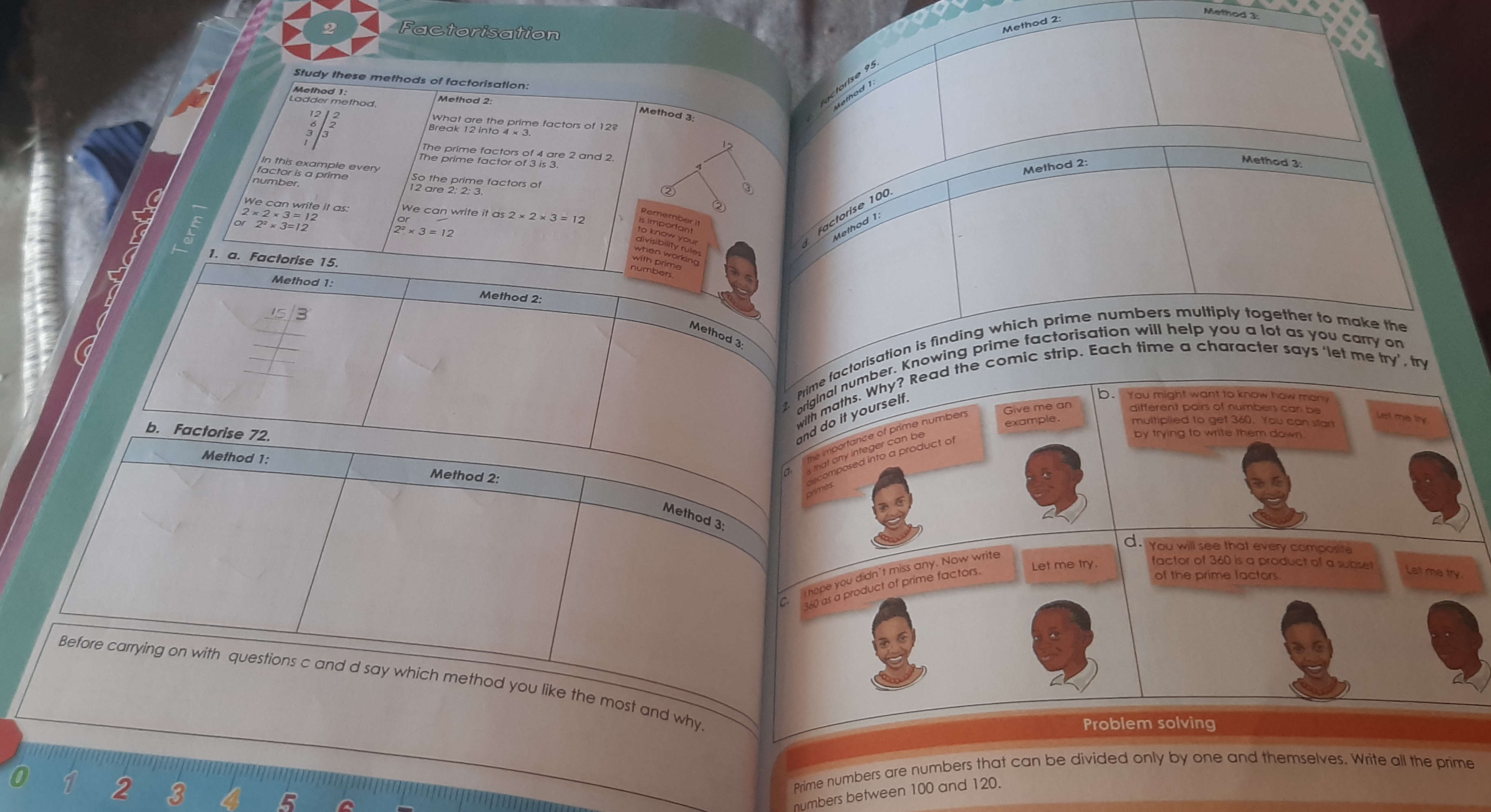 Study these methods of factorisation Method | StudyX