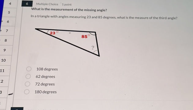 Multiple Choice 1 point What is the | StudyX