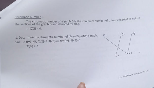 Chromatic number - The chromatic number of a | StudyX