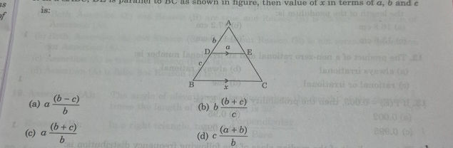 In ABC DE is parallel to BC as shown in | StudyX