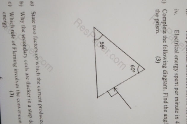 iv Complete the following diagram Find the | StudyX