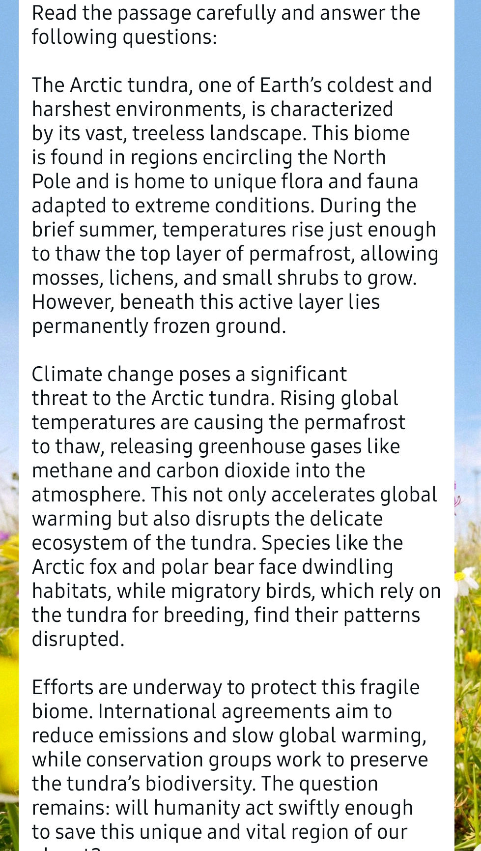 Read the passage carefully and answer the | StudyX