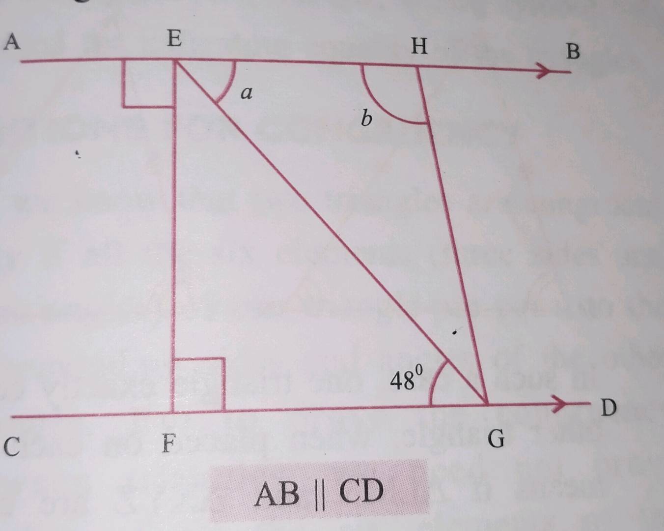 In the given figure AB CD Find the values | StudyX
