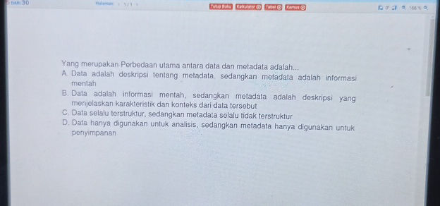 Yang merupakan Perbedaan utama antara data | StudyX