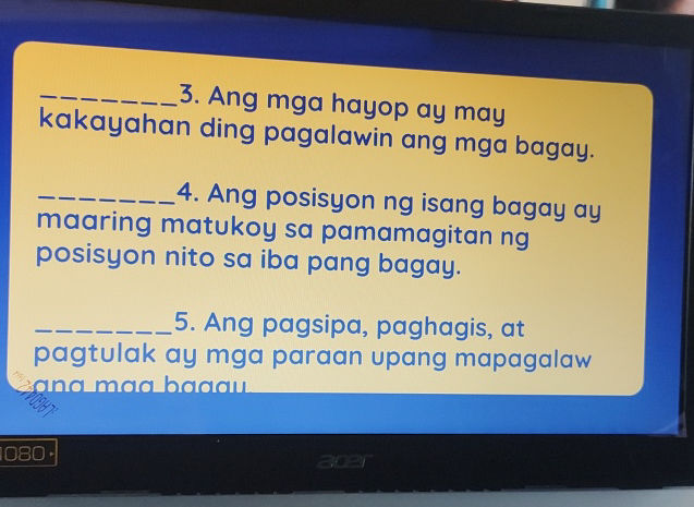 3 Ang mga hayop ay may kakayahan ding | StudyX