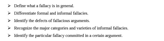 Define what a fallacy is in general | StudyX