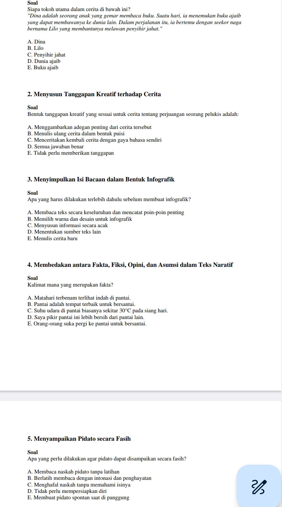 Soal Siapa tokoh utama dalam cerita di bawah | StudyX