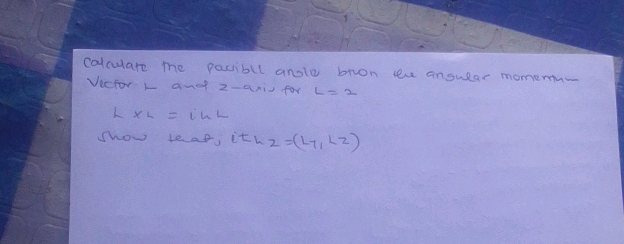 Calculate the possible angle between the | StudyX