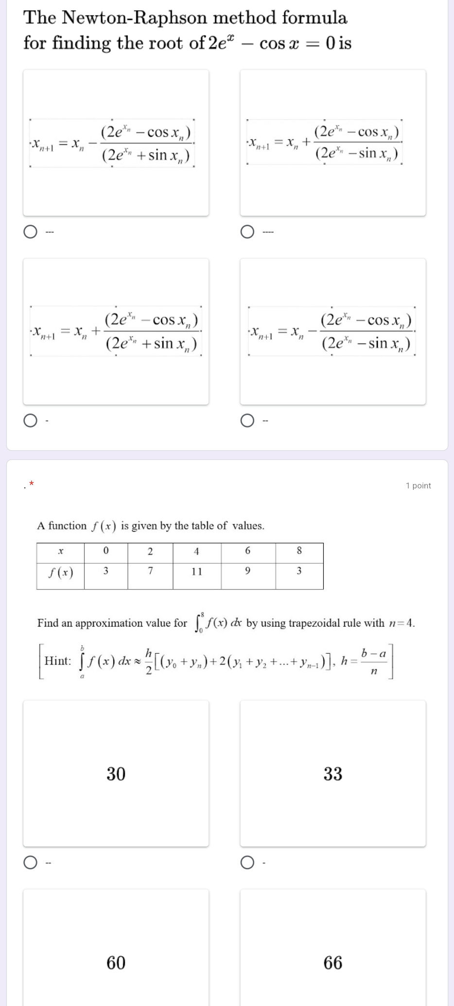 The Newton-Raphson method formula for | StudyX