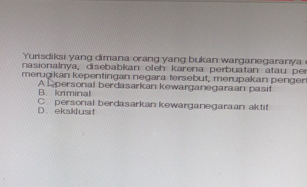 Yurisdiksi yang dimana orang yang bukan