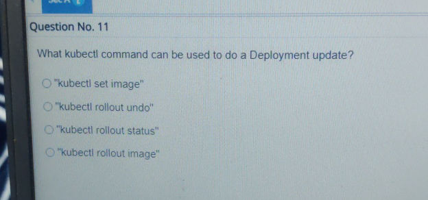 Question No 11 What kubectl command can be | StudyX