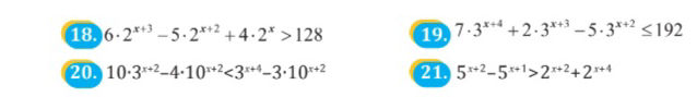 18 6 2x+3-5 2x+2+4 2x128 19 7 3x+4+2 3x+3-5